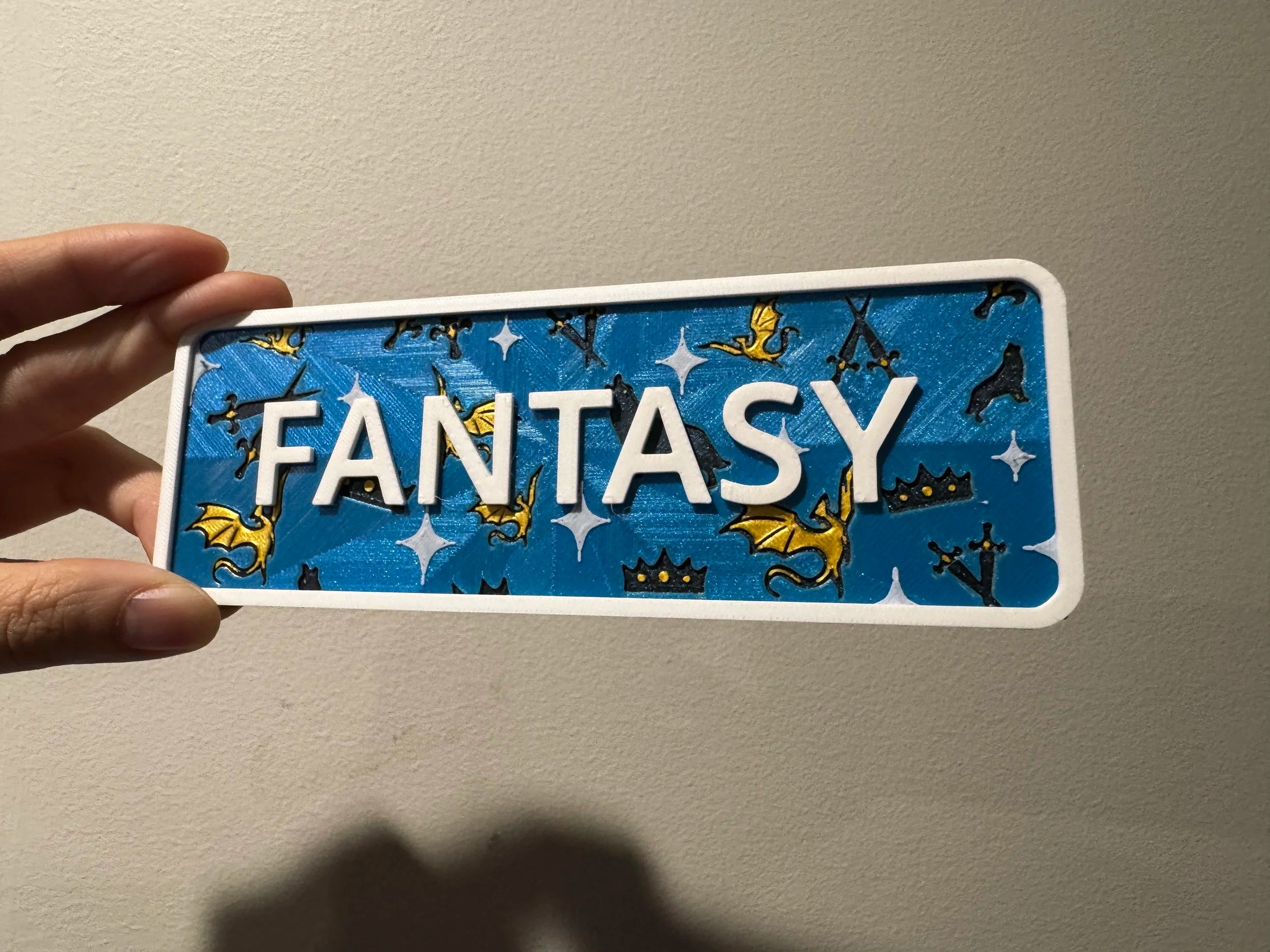 LUXE Edition Bookshelf Signage – Cyanidesugar3DPrints